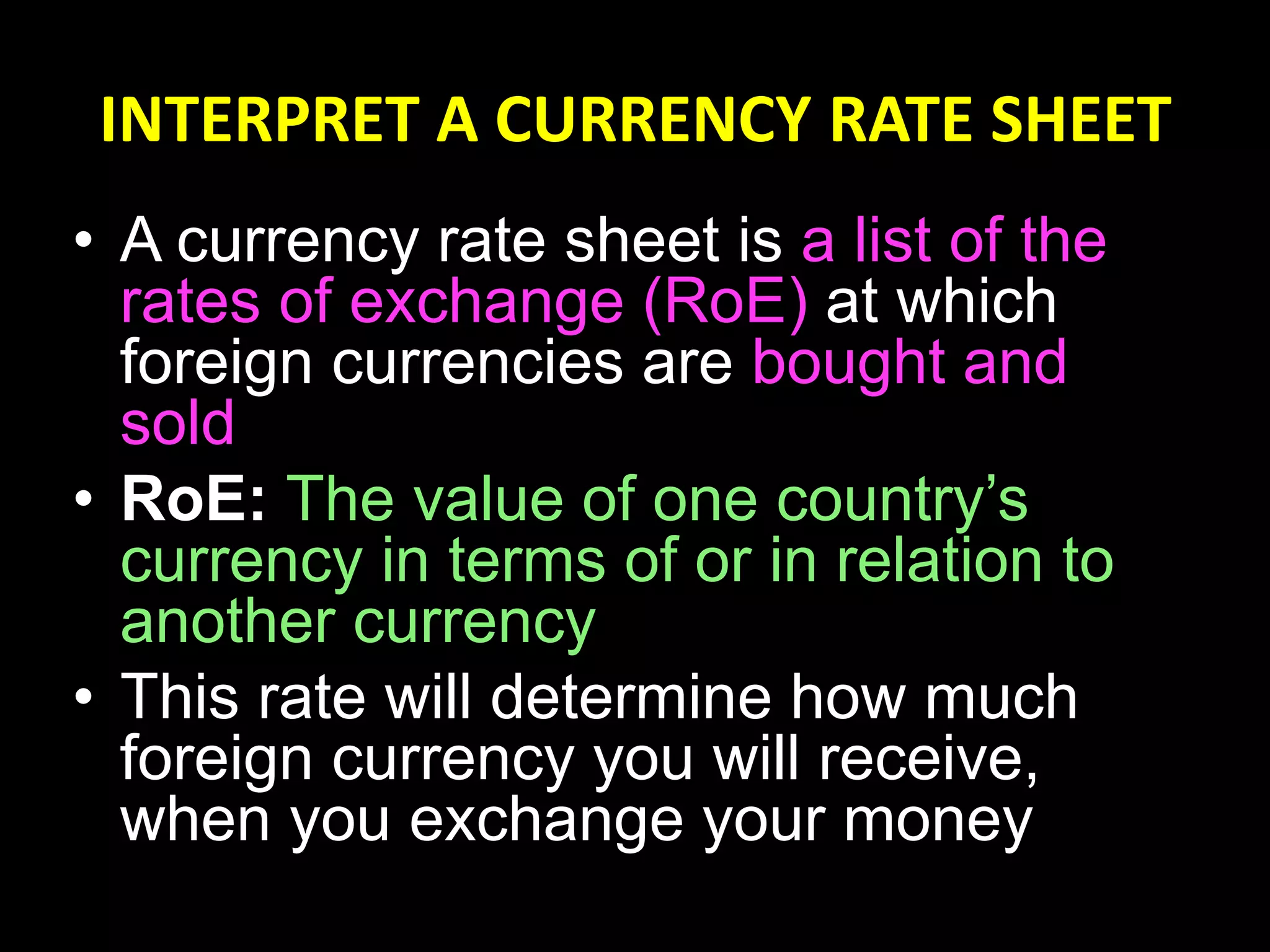 Foreign exchange | PPTX