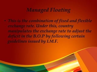 Foreign exchange rate | PPTX