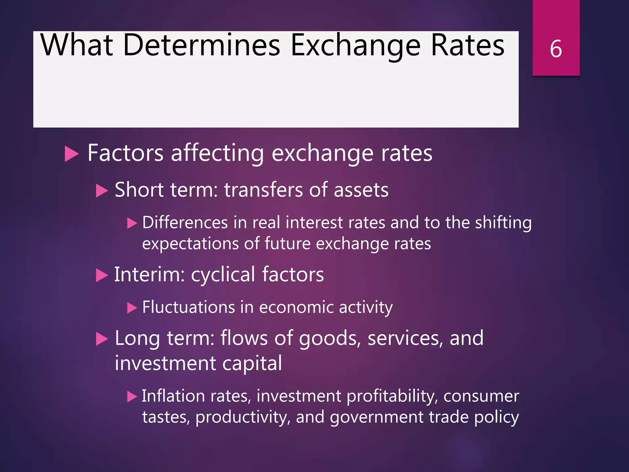Foreign exchange rate determination | PPTX