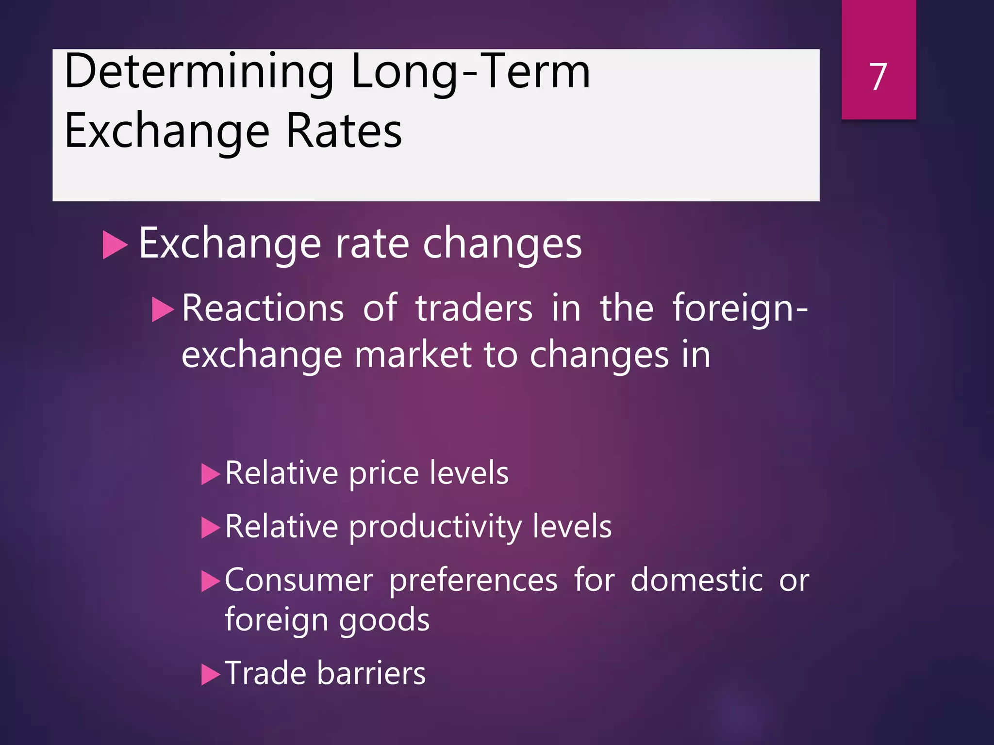 Foreign exchange rate determination | PPTX