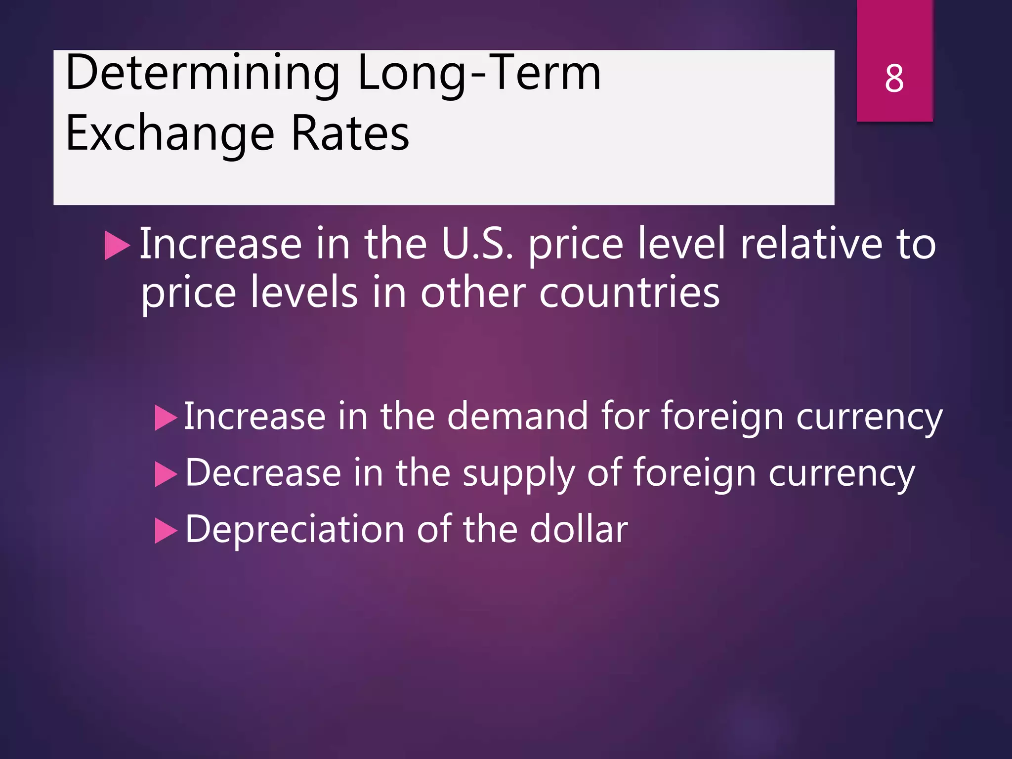 Foreign exchange rate determination | PPTX