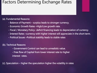 Foreign exchange rate determination | PPTX