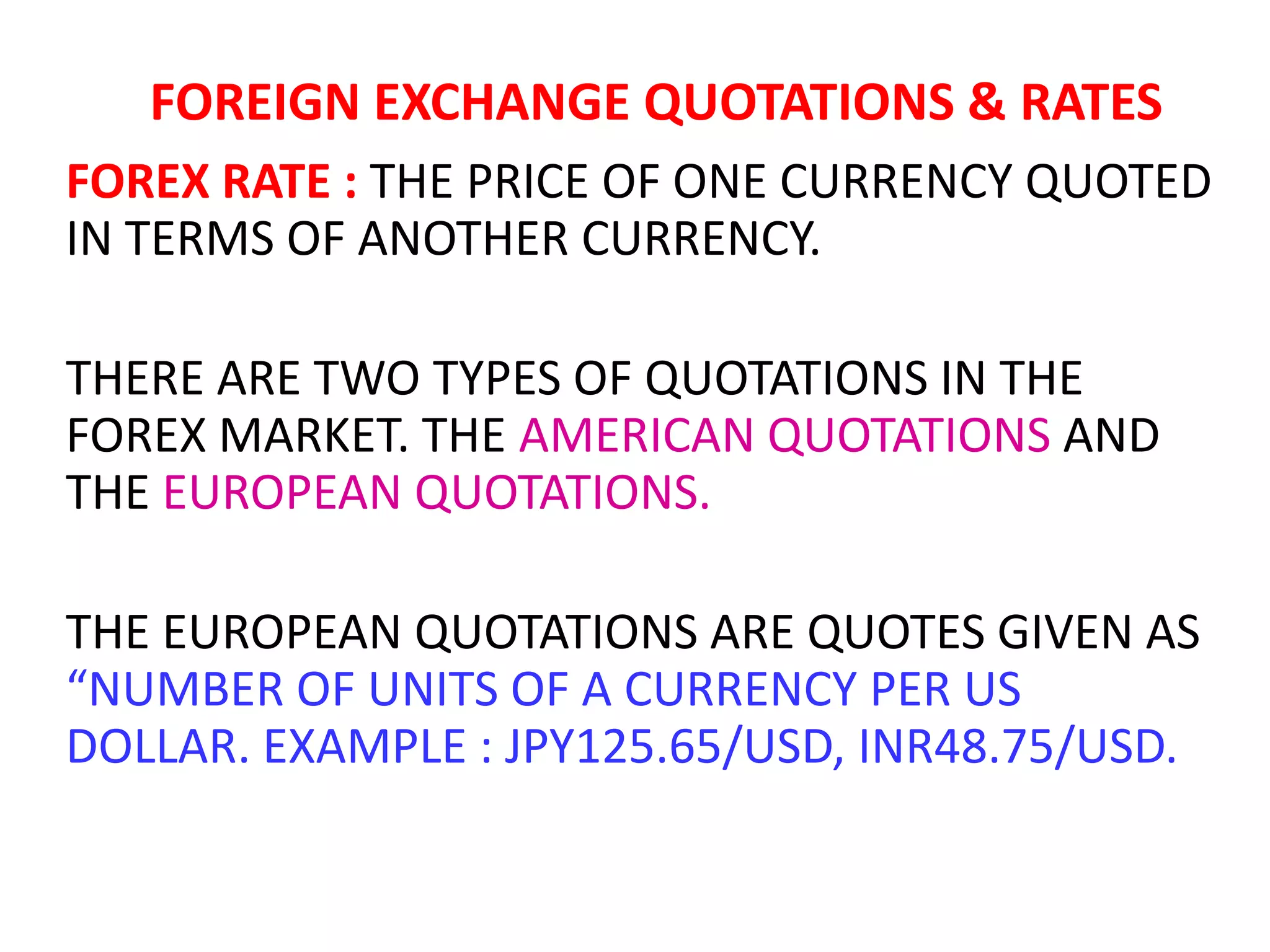 Foreign exchange rates & quotes | PPT