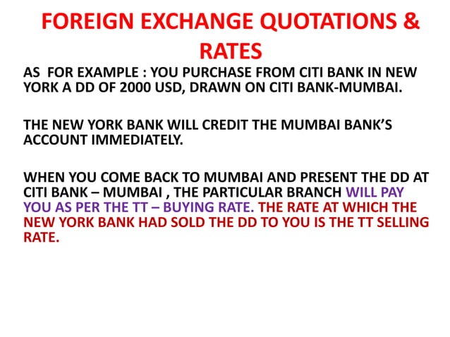 Foreign exchange rates & quotes | PPT