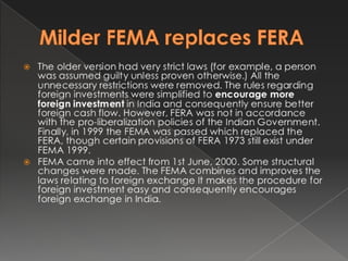 Foreign exchange regulatory act | PPT