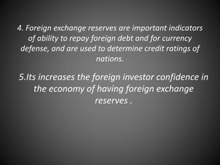 Foreign Exchange reserves | PPTX | Currencies | Economy
