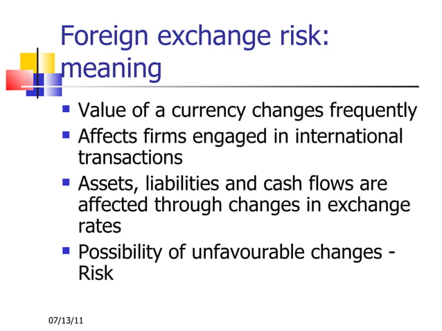 Foreign exchange risk_management | PPT