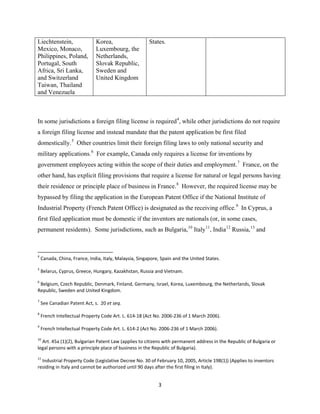 Foreign filing license for cross border inventions | PDF