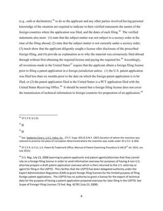 Foreign filing license for cross border inventions | PDF