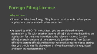Foreign Filing Licenses | PDF
