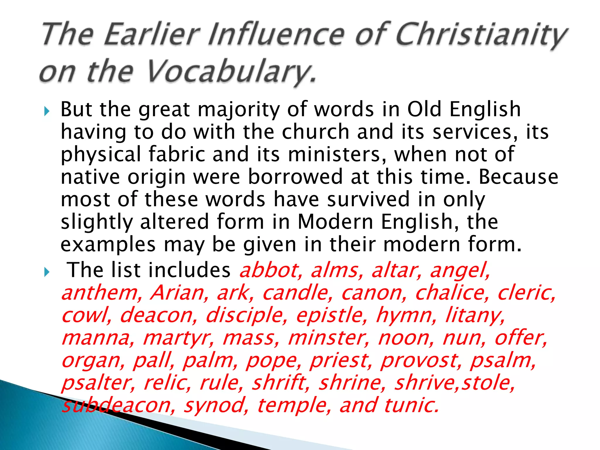 Foreign influences on old english | PPTX