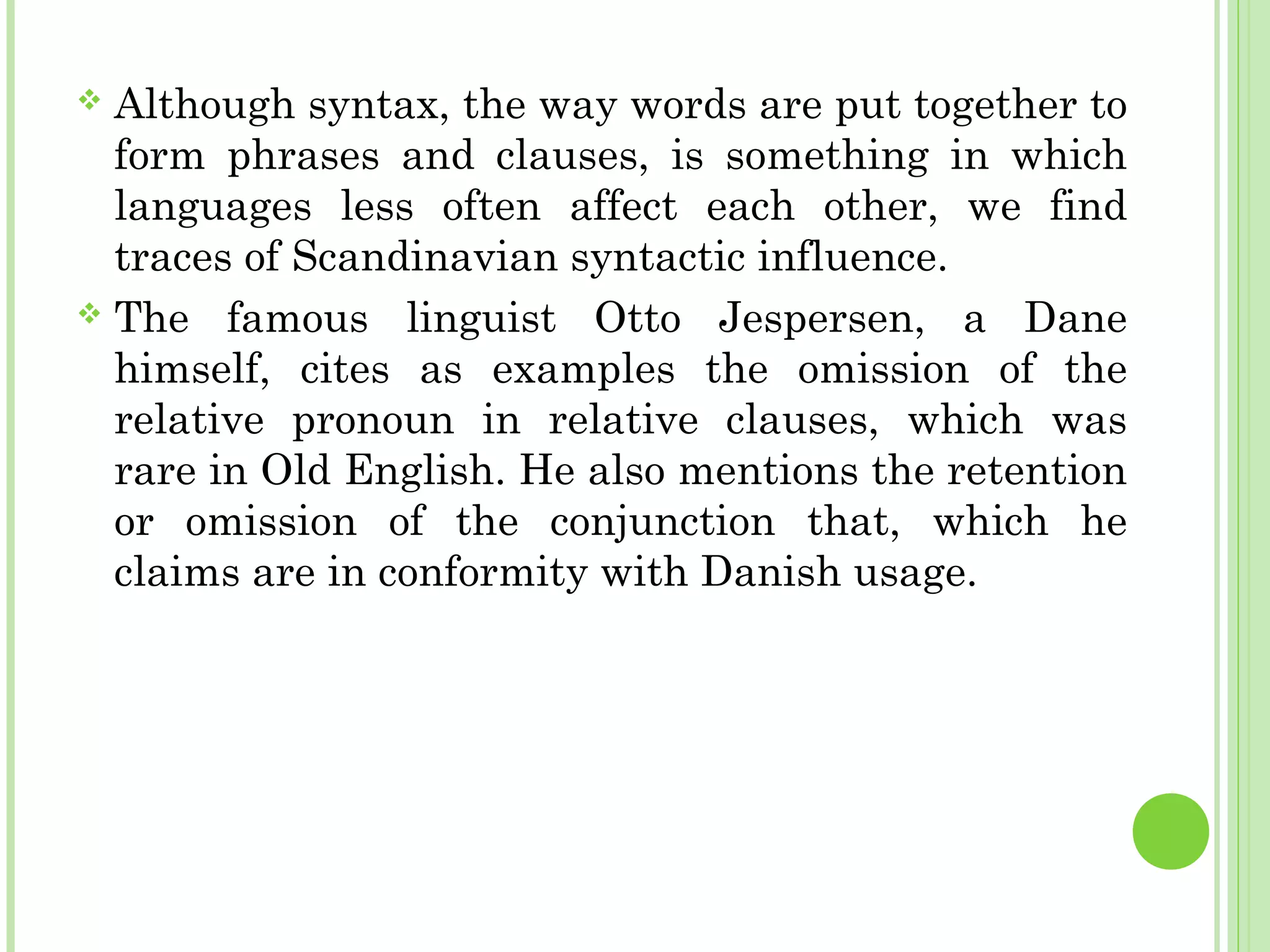 Foreign influences on old english | PPT