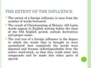 Foreign influences on old english | PPT | Europe Travel | Travel Locations