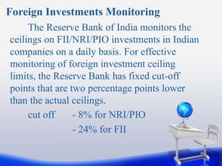 Foreign institutional investment in india | PPTX