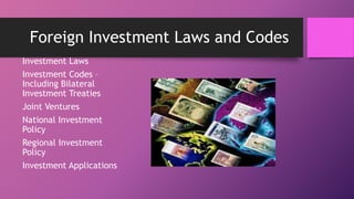 Foreign investment | PPTX | Financial Regulation | Economy