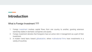 Foreign investments | PPTX