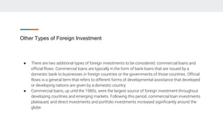 Foreign investments | PPTX