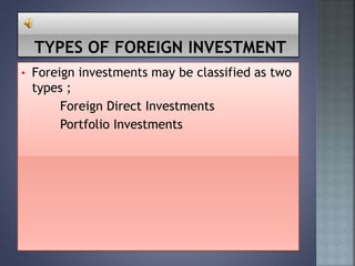 Foreign investments & foreign collaborations | PPT