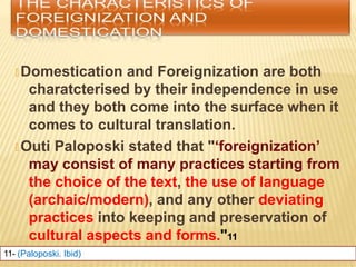 Foreignization and Domestication-.pptx