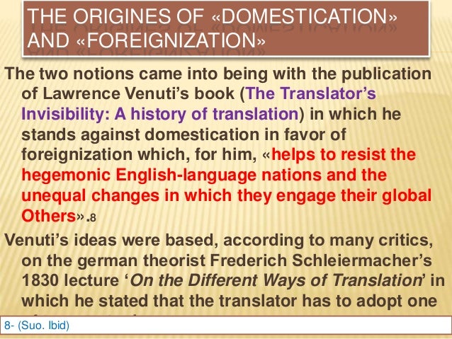 Foreignization & domestication