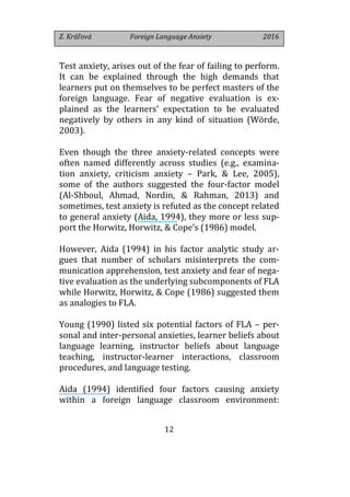 Foreign language anxiety (1) | PDF