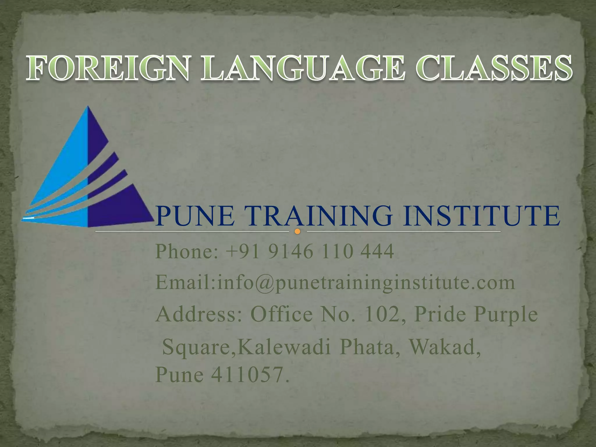 Foreign language classes | PPT