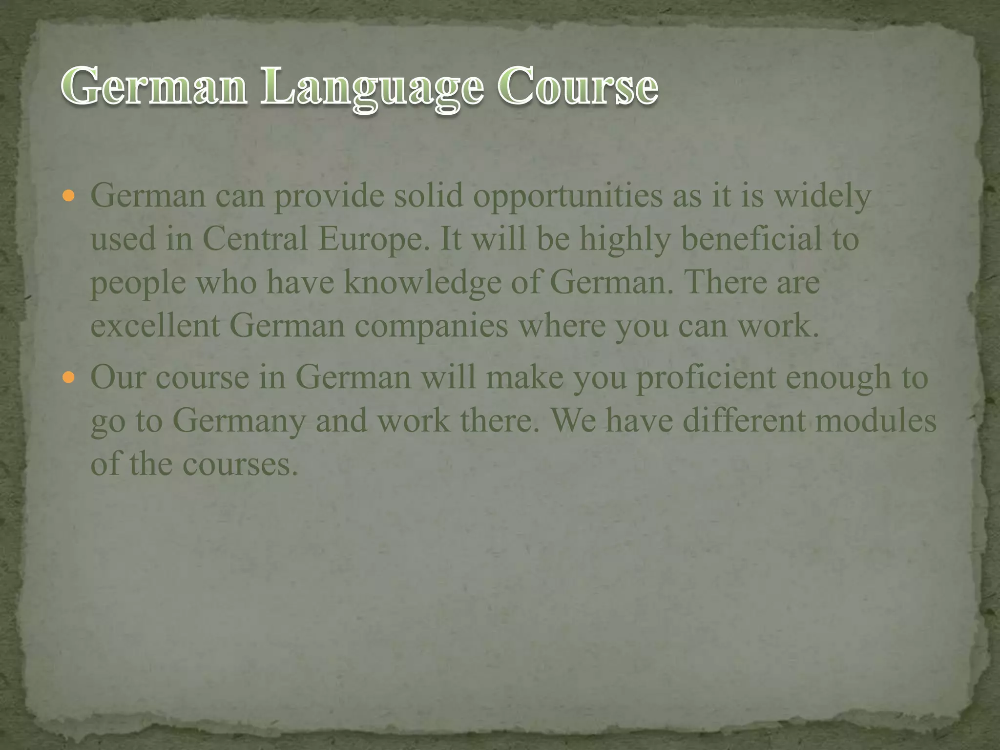 Foreign language classes | PPT