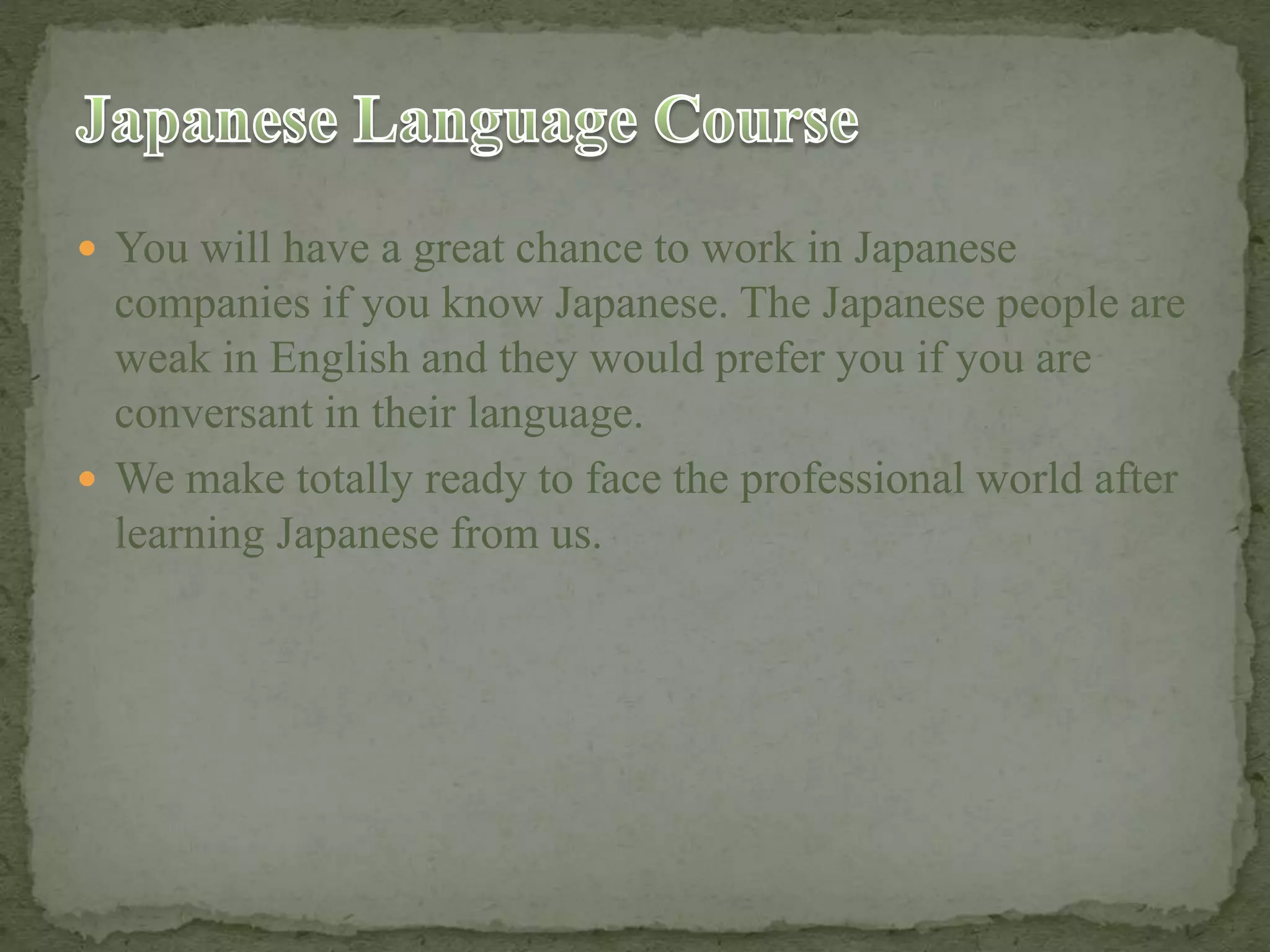 Foreign language classes | PPT