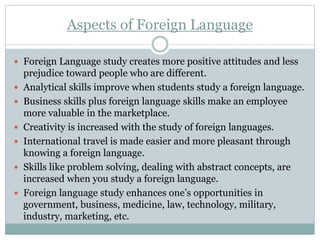 Foreign Language Classes in Pune | PPTX