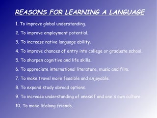 Foreign language learning | ODP