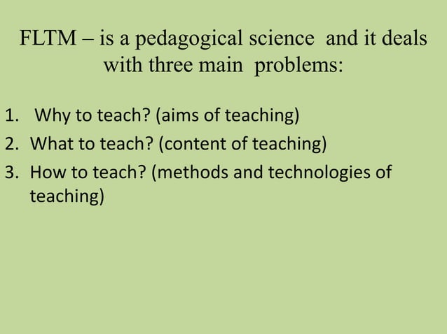 Foreign languages teaching methodology | PPTX