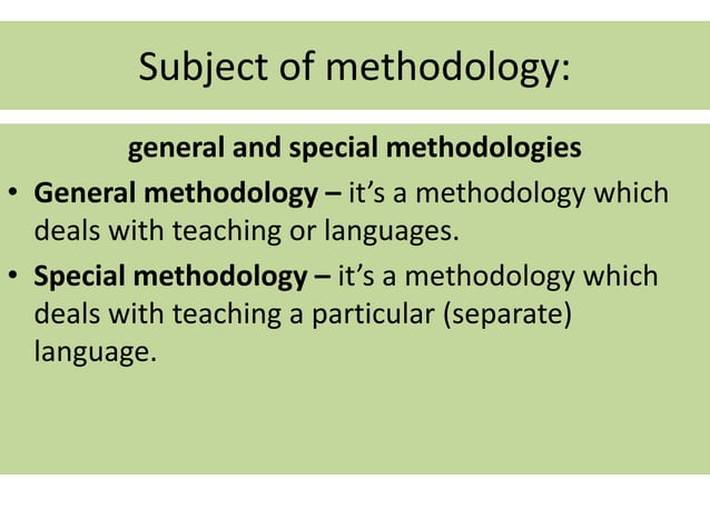 Foreign languages teaching methodology | PPTX
