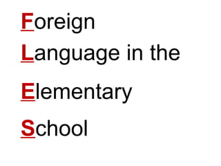 Foreign language teaching methods presentation | PPT