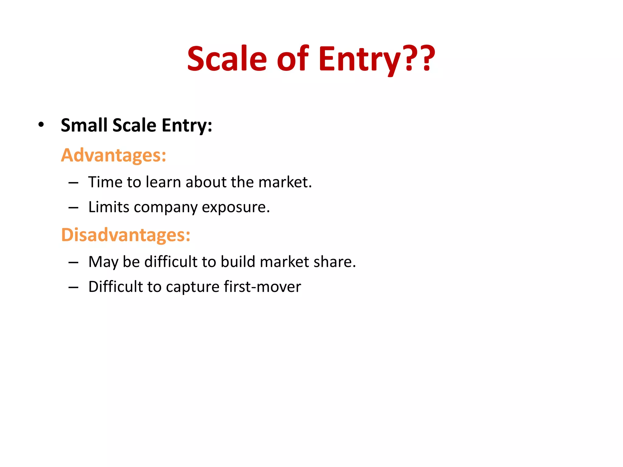 Foreign market entry strategies | PPSX