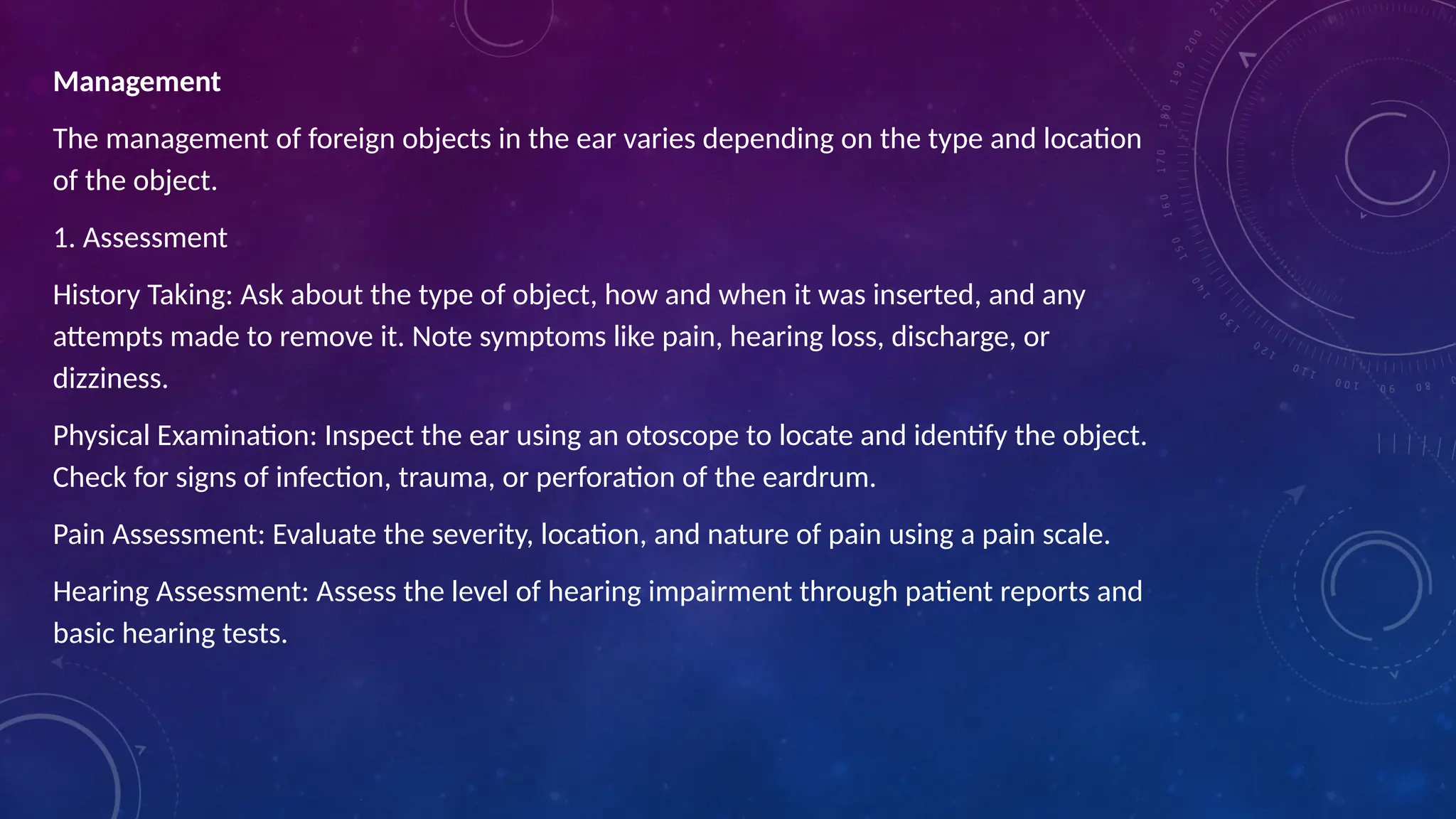 FOREIGN OBJECTS IN THE EAR medical surgical nursing pptx | PPTX