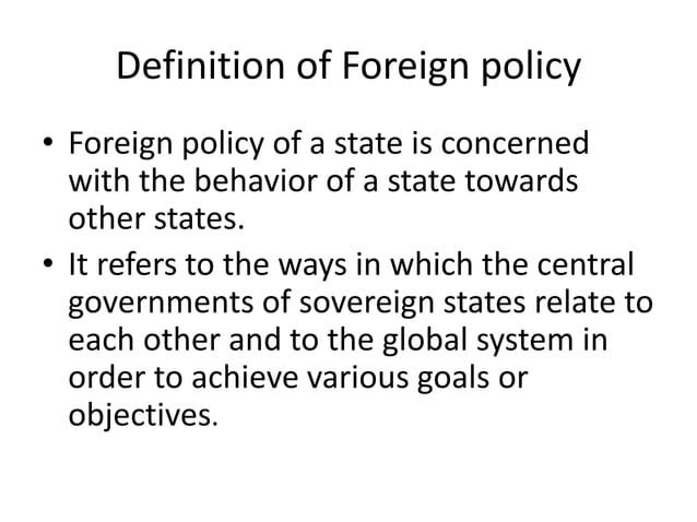 Foreign policy of Pakistan, objectives, determinants and principles | PPTX