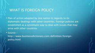 Foreign Policies and Affairs - Justin Trudeau and Liberals - February ...