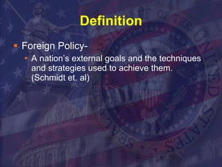 Foreign Policy | PPT
