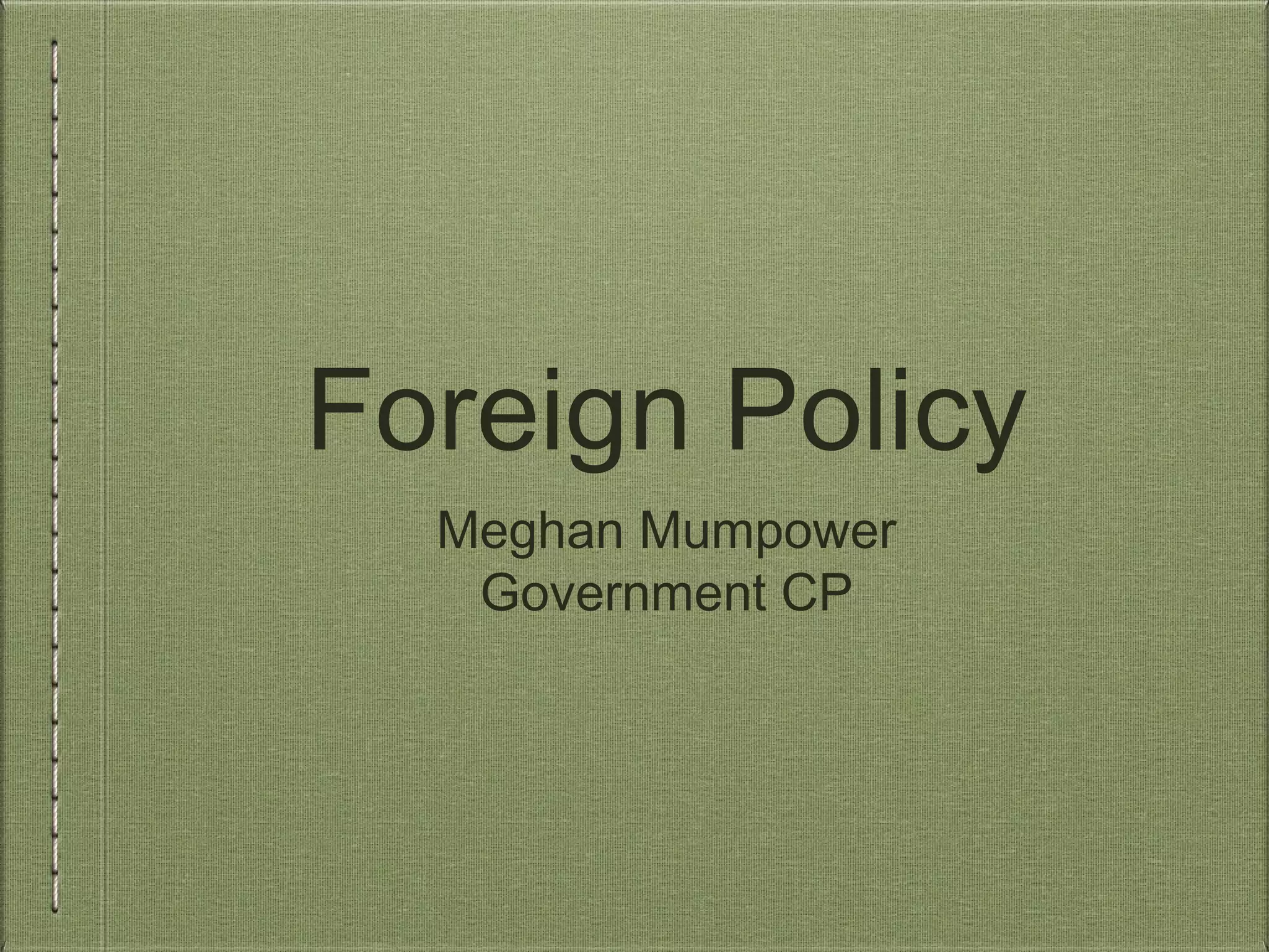 Foreign policy | PPT