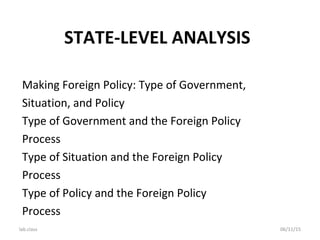 FOREIGN POLICY ANALYSIS | PPT