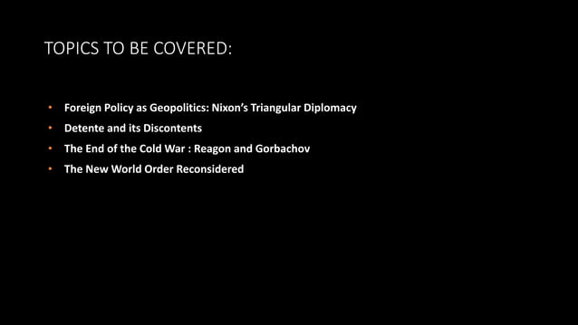 Foreign Policy as Geopolitics Nixons Triangular Diplomacy | PPTX ...