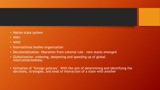 Foreign policy determinants | PPTX