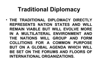 DIPLOMACY AND FOREIGN POLICY | PPT