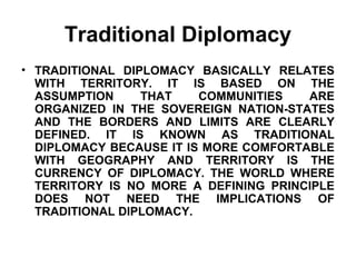 DIPLOMACY AND FOREIGN POLICY | PPT