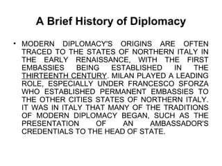 DIPLOMACY AND FOREIGN POLICY | PPT