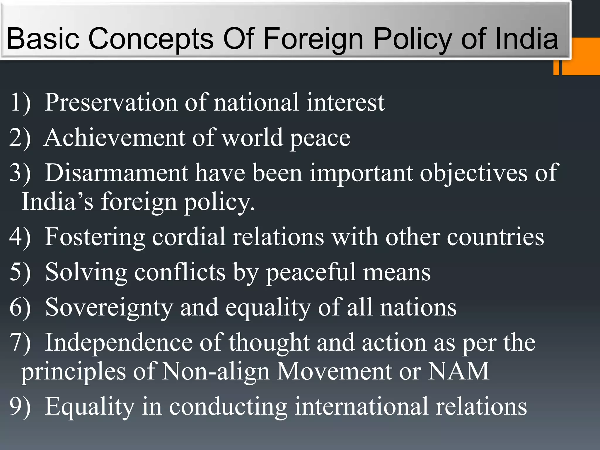 Foreign policy of india | PPTX