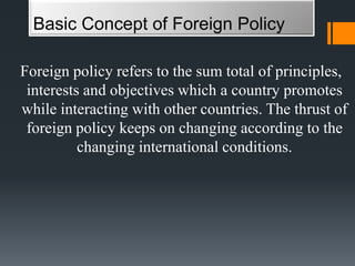 Foreign policy of india | PPTX