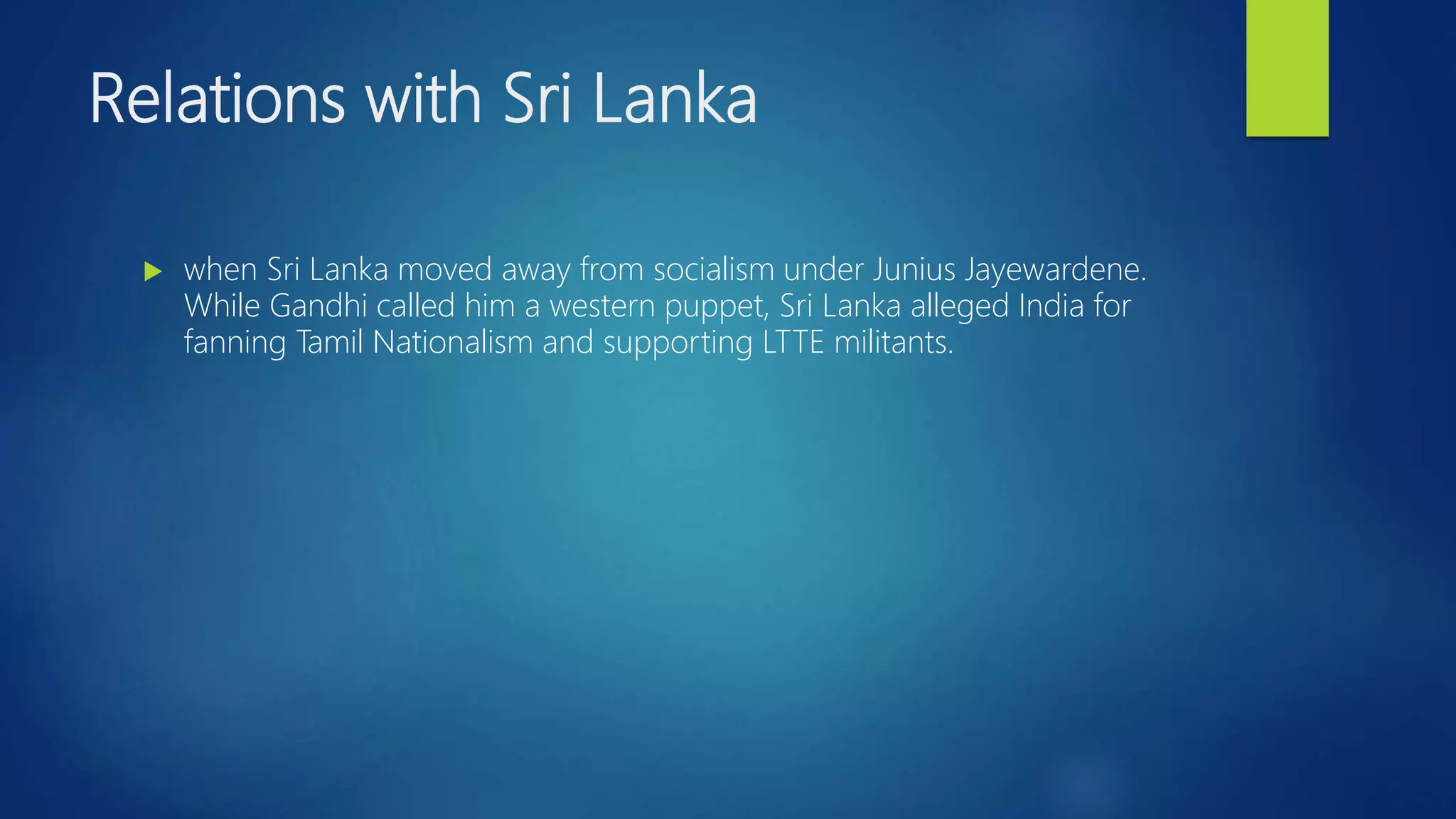 Foreign policy of indira gandhi | PPTX