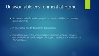 Foreign policy of indira gandhi | PPTX