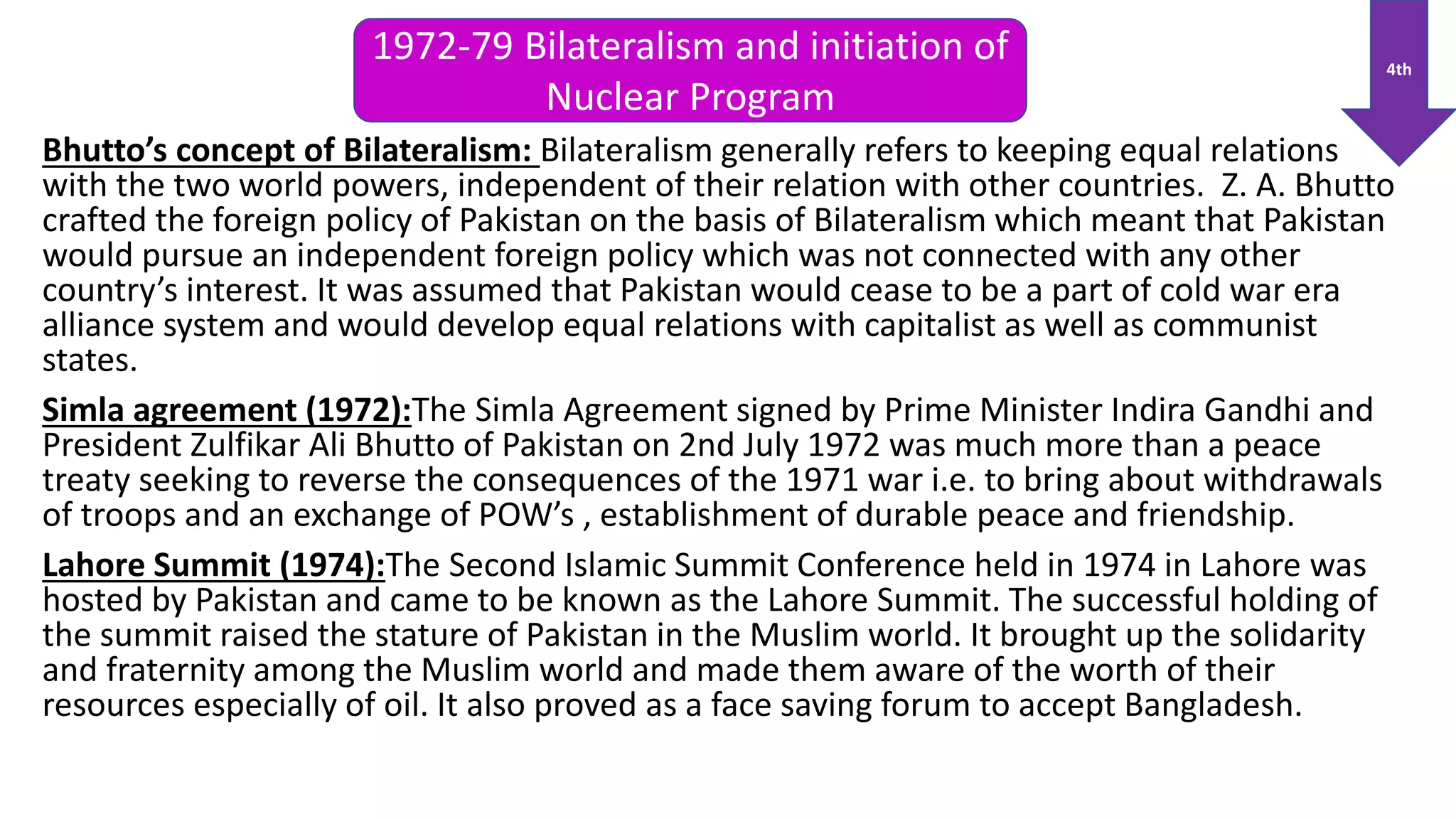 Foreign policy of pakistan | PPTX
